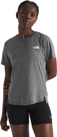 The North Face NF0A8BRR5S5 W Flex S/S Tee REG T-Shirt Damen TNF Black Light Heather Größe XS