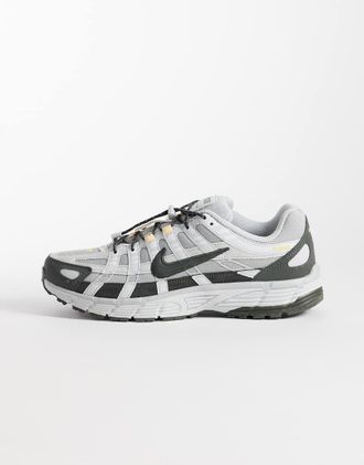 Nike P-6000 - Baskets de course techniques &agrave; lacets - Gris multicolore