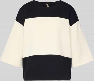 Soyaconcept Sweatshirt mit geripptem Rundhalsausschnitt Modell ANGELIN