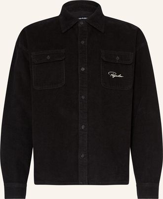 Pegador Pegador Oversized-Overshirt Bilaspur Comfort Fit Aus Cord schwarz