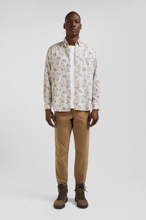 Eden Park Chemise En Popeline De Coton Imprim&eacute; Floral Coupe Regular