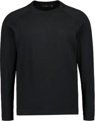 Boggi Milano Herren Pullover schwarz unifarben
