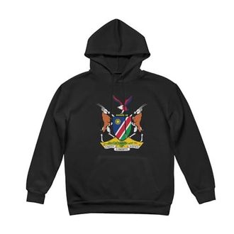 Generic Sweatshirt Namibie Doublure Polaire Namibie Embl&egrave;me National Lettres Graphiques Pull Col Rond Manches Longues Coupe Ample Sweat V&ecirc;tements Plusieurs Co