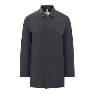 Duno Homme, Manteaux, Bleu, Taille: 3XL Coat Collo Camicia