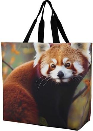 Generic Panda Roux Sac Cabas Grand Sacs De Courses Imperm&eacute;able Sac A Main Femme Pour Shopping Gym Quotidienne