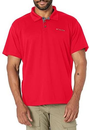 Columbia Polo Utilizer &agrave; Manches Courtes pour Homme, Rouge Montagne, Taille M