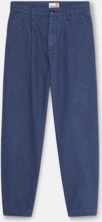 Timberland Claremont Bundfalten-Chinohose mit Fischgr&auml;tmuster f&uuml;r Herren in Dunkelblau, Herren, Blau, Gr&ouml;&szlig;e
