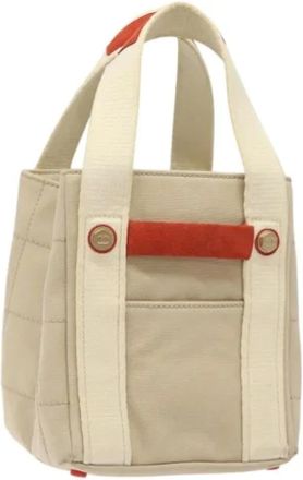 Chanel Pre-owned Toile sacs-main - Femme - Pre-owned - Beige - Taille: ONE Size