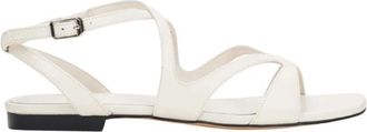 Estro & Luminara Femme, Chaussures, Beige, Taille: 39 EU Sandales Plates &agrave; Brides