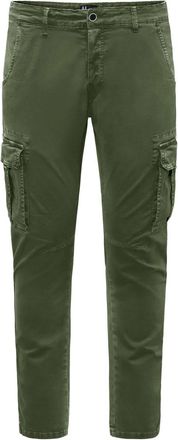 Bomboogie Homme, Pantalons, Vert, Taille: W31 Pantalon cargo slim avec poches &agrave; soufflet lat&eacute;rales