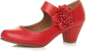 Ajvani Femmes Talon Moyen Large Babies doublé Confort Escarpin Chaussures Taille 8 41