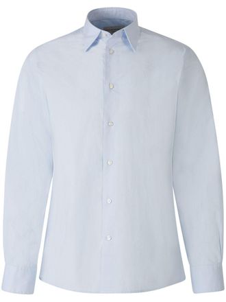 Officine Générale chemise en coton à design uni - Bleu