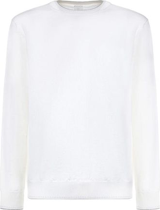Eleventy Homme, Pulls, Blanc, Taille: 3XL Pull col rond