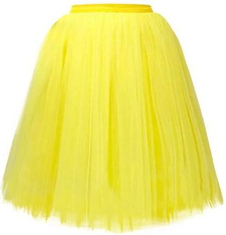 Generic Jupe De Fete Femme Short Longues Portefeuille Carreaux Fourreau Véritable Dentelle Bain Classique Blanc Charleston Fete Cérémonie Brillante Chocolat C