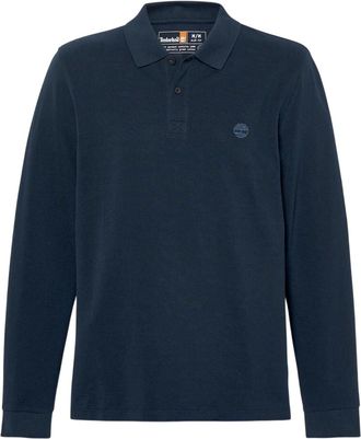 Timberland Poloshirt f&uuml;r Herren, Regul&auml;r, Lang&auml;rmlig (Dunkel Saphirblau)
