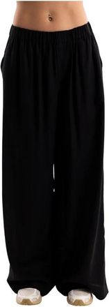 Hinnominate Hinnominate, Femme, Pantalons, Noir, Taille: 36 FR Wide Pantalons