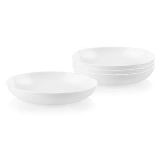 Corelle Corelle Weiße Versa-Schalen für Nudeln, Salat und mehr | 4er-Pack, 850 ml | mit Stolz hergestellt in den USA | leicht zu reinigende Schalen sind leich