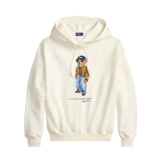 Polo Ralph Lauren Sweat &agrave; capuche Polo Bear - Femme - Sweatshirts et sweats &agrave; capuche - Blanc - Taille: 40 FR