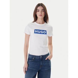 HUGO BOSS T-Shirt Classic 50510772 Wei&szlig; Slim Fit