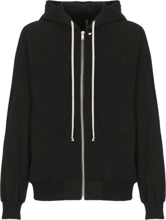 Rick Owens Homme, Sweatshirts et sweats &agrave; capuche, Noir, Taille: XL Sweat &agrave; capuche zipp&eacute; en coton