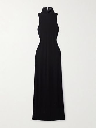 Nili Lotan Reid Rückenfreies Minikleid Aus Stretch-jersey - Schwarz