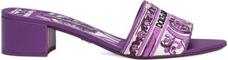 Dolce & Gabbana Sandalen - Sandals Purple - Gr. 38 (EU) - in Orange - f&uuml;r Damen
