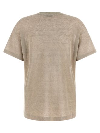 Brunello Cucinelli Linen-Blend Crewneck Sweater - Beige