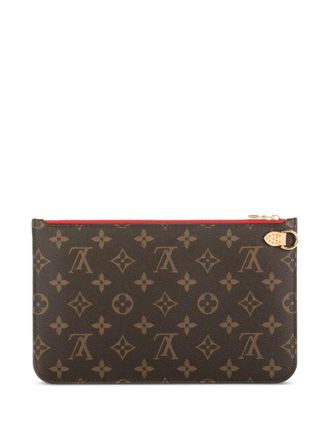 Louis Vuitton Neverfull Clutch - Braun