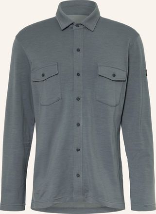 super.natural Outdoor-Hemd Adventure Regular Fit Mit Merinowolle blau