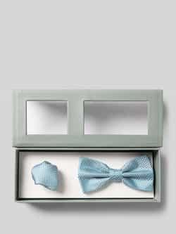 Roy Robson Fliege aus Seide im Set mit Einstecktuch