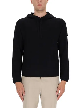 Premiata Virgin Wool Hooded Sweater - Black
