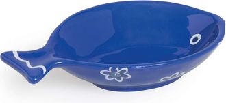 Excelsa Ocean Schüssel, Keramik, Weiß/Hellblau