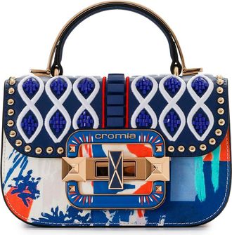 Cromia Unisex Ladies Bag It Deep Blue Rucksack, Blau (Bluette)