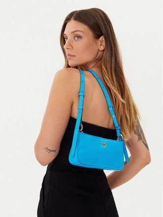 Pinko Handtasche Half Moon Baguette Mini AI 25-26 PLTT 105069 A0QO Blau