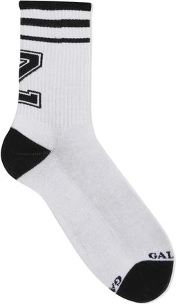 Gallo Gallo, unisex, Sous-vêtements, Blanc, Taille: ONE Size Chaussettes Courtes en Coton Éponge avec Lettre