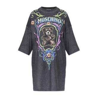 Moschino Kleid mit Print - - Dresses - Damen - Grau - S