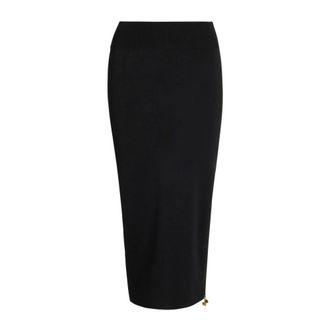 Patou Femme, Jupes, Noir, Taille: 40 FR Jupe Crayon en Tricot