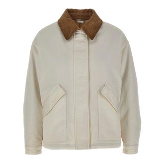 Aspesi Veste en gabardine de coton avec rembourrage extra-thermique - Femme - Vestes - Blanc - Taille: 36 FR