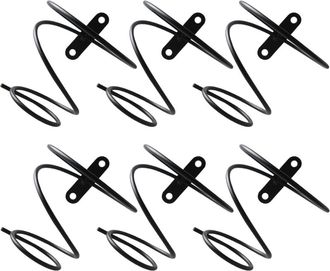 BESPORTBLE Hoement 6 St&uuml;ck Wand Weinregal aus Robustem Eisen Spiralf&ouml;rmig Sichere Wandhalterung f&uuml;r Weinflaschen Platzsparend f&uuml;r Hausbar und K&uuml;che