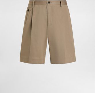 Dolce & Gabbana Bermudashorts Aus Baumwolle - Mann Hosen Und Shorts Beige 54