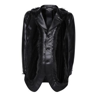 Comme Des Gar&ccedil;ons Faux-Fur Details Jacke - - Coats - Herren - Schwarzk - M