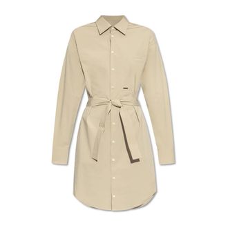 Dsquared2 Kleid mit G&uuml;rtel - - Dresses - Damen - Beige - M