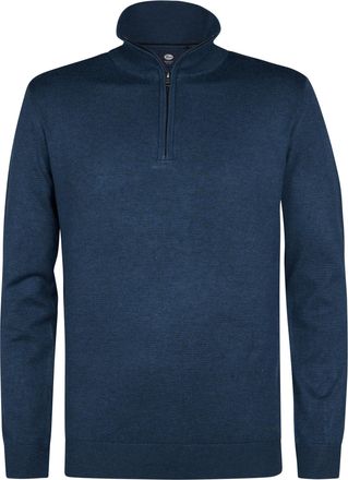 Petrol Industries Strick-Half-Zip-Pullover Lexington Blau XXXL
