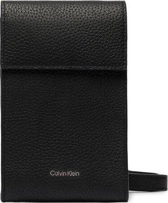 Calvin Klein Handytasche Foil Emboss Phone Crossbody LV04D1275G Schwarz