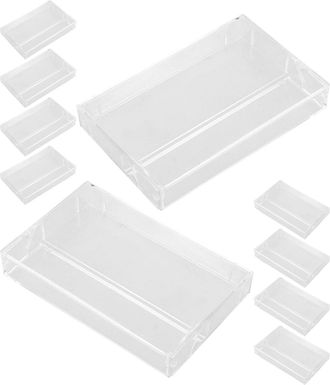 SOLUSTRE 15 St&uuml;ck Pack Kassettenh&uuml;llen aus Transparentem Kunststoff Robuste Aufbewahrungsbox f&uuml;r Audiokassetten mit Deckel Tragbar f&uuml;r Zuhause B&uuml;ro und Retro M