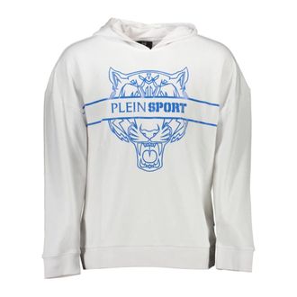 Plein Sport Kapuzenpullover Wei&szlig; Langarm - - Sport - Herren - Wei&szlig; - XL
