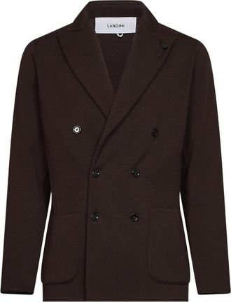 Lardini Homme, Vestes, Brun, Taille: L Blazer deux boutons &agrave; poches plaqu&eacute;es