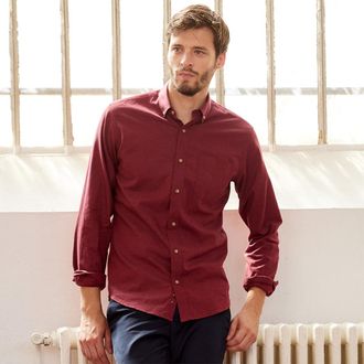 Bexley Alexander - Chemise homme rouge bordeaux