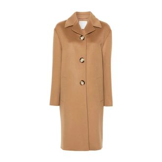 Sportmax Femme, Manteaux, Brun, Taille: 38 FR Manteau Midi en Laine