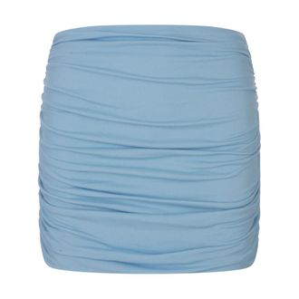 Tory Burch Blue Bliss R&uuml;schen-Minirock - - Skirts - Damen - Blau - M